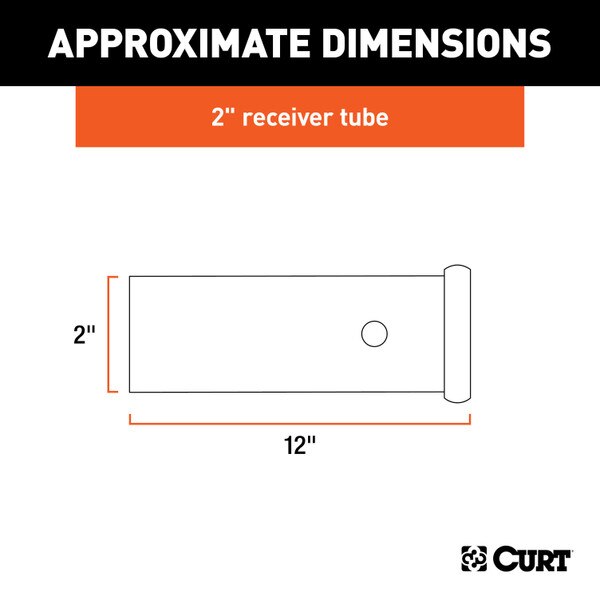12" Raw Steel Receiver Tubing (2" Receiver)